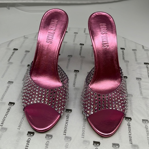 Paris Texas | Shoes | Paris Texas Holly Penelope Mule Pink Heels | Poshmark